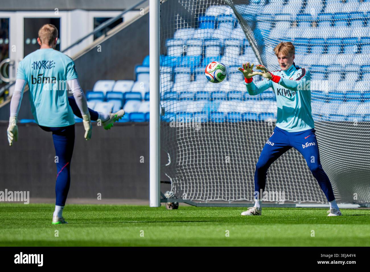 Oslo, Norway 20260528. Norway's goalkeeper Sander Tangvik during a ...