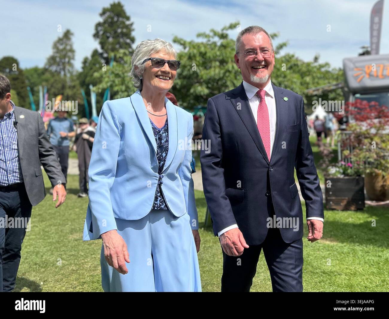 Irish President Catherine Connolly during a visit to the Bord Bia Bloom ...