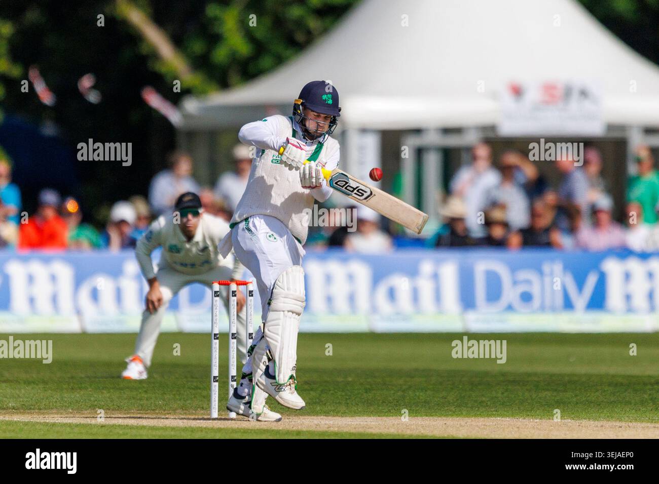 Ireland's Andrew McBrine batting during day two of the test match at ...