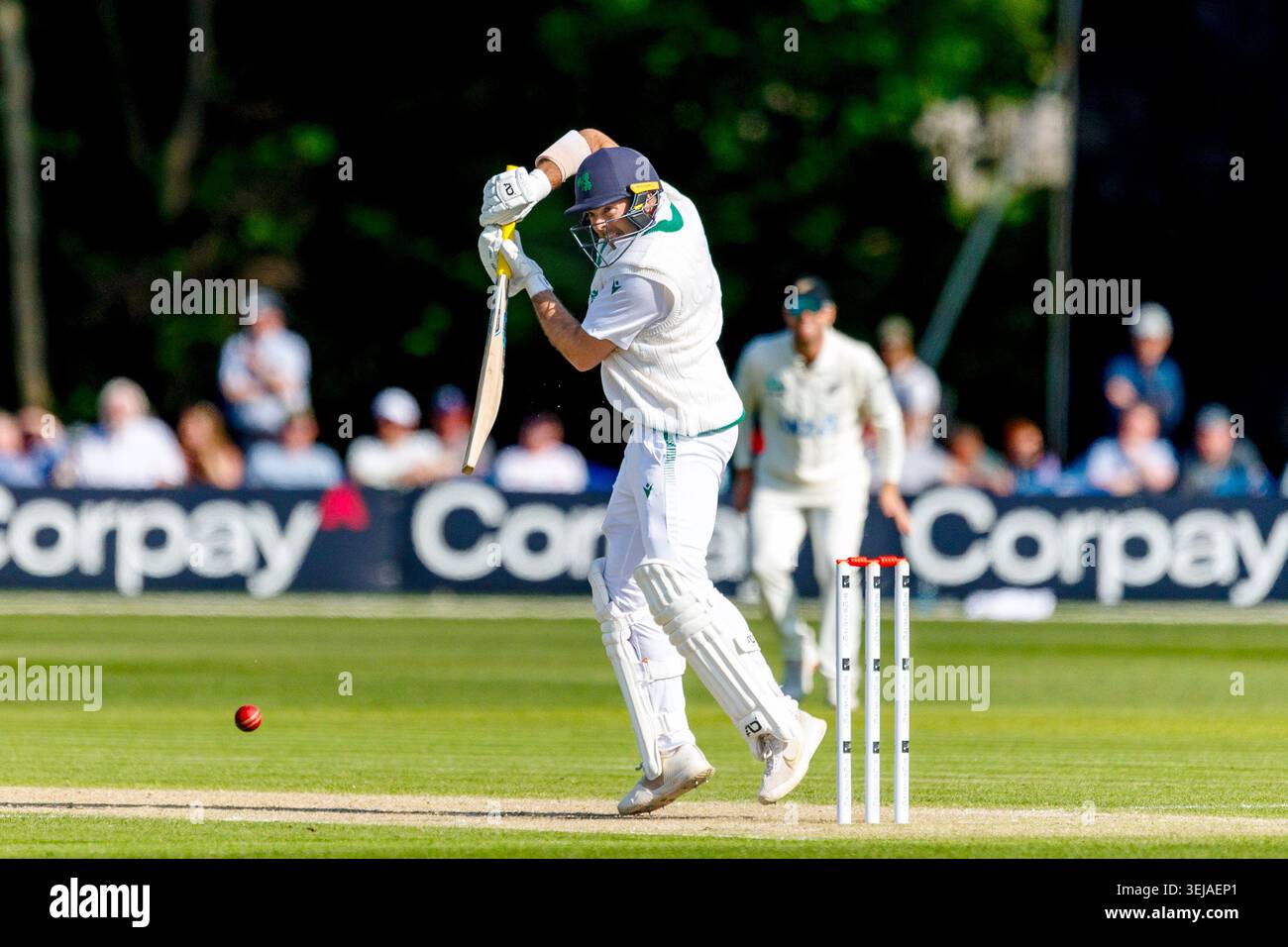 Ireland's Mark Adair batting during day two of the test match at ...
