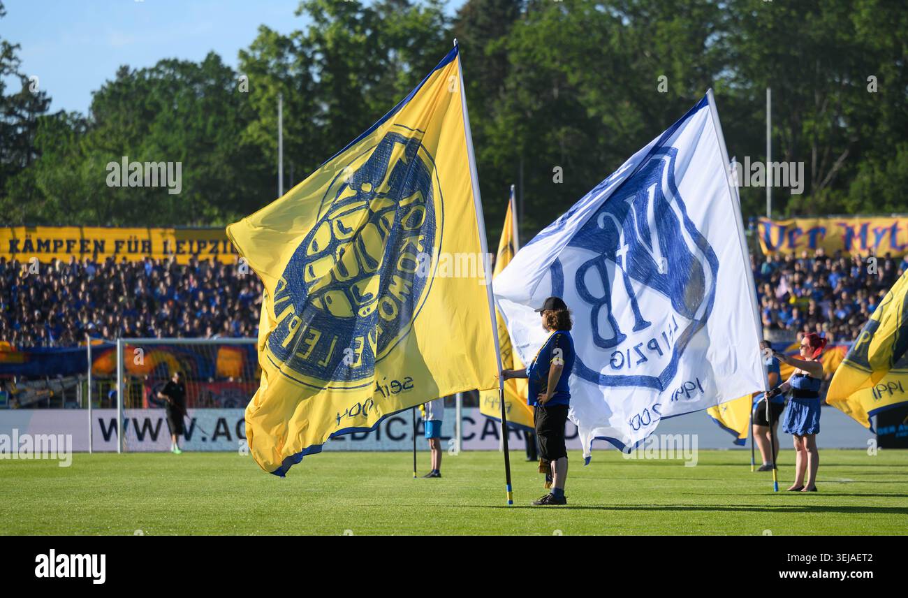 28 May 2026, Saxony, Leipzig: Soccer, men: Regionalliga - promotion ...