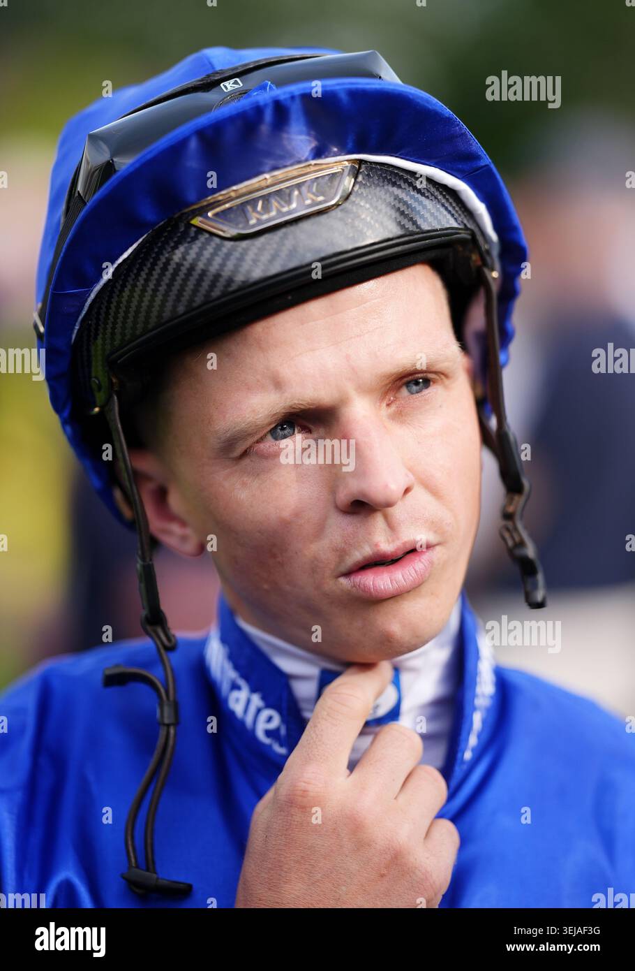 Jockey David Probert at Sandown Park Racecourse. Picture date: Thursday ...