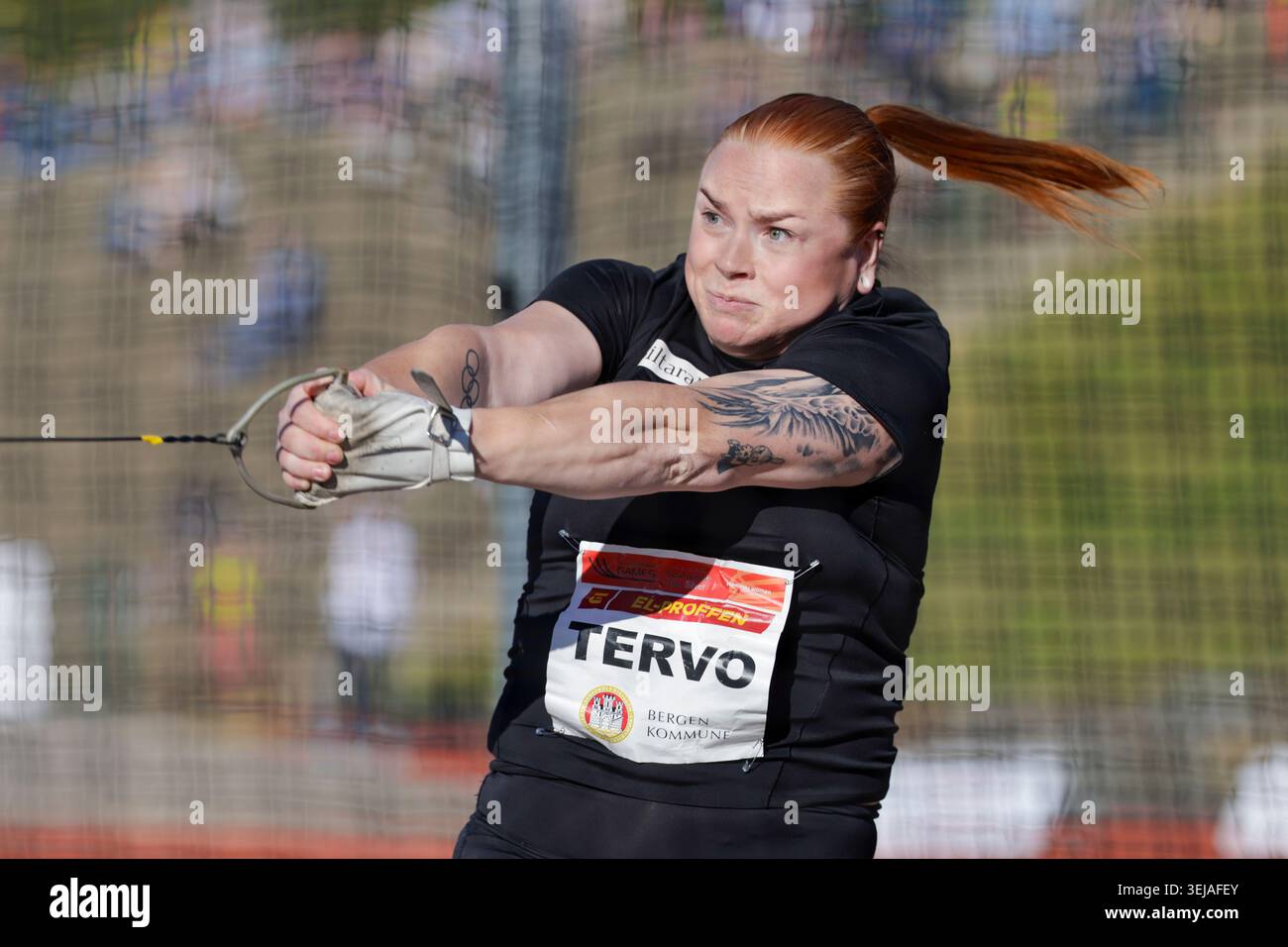 Bergen 20260528. Krista Tervo from Finland during the Trond Mohn Games ...