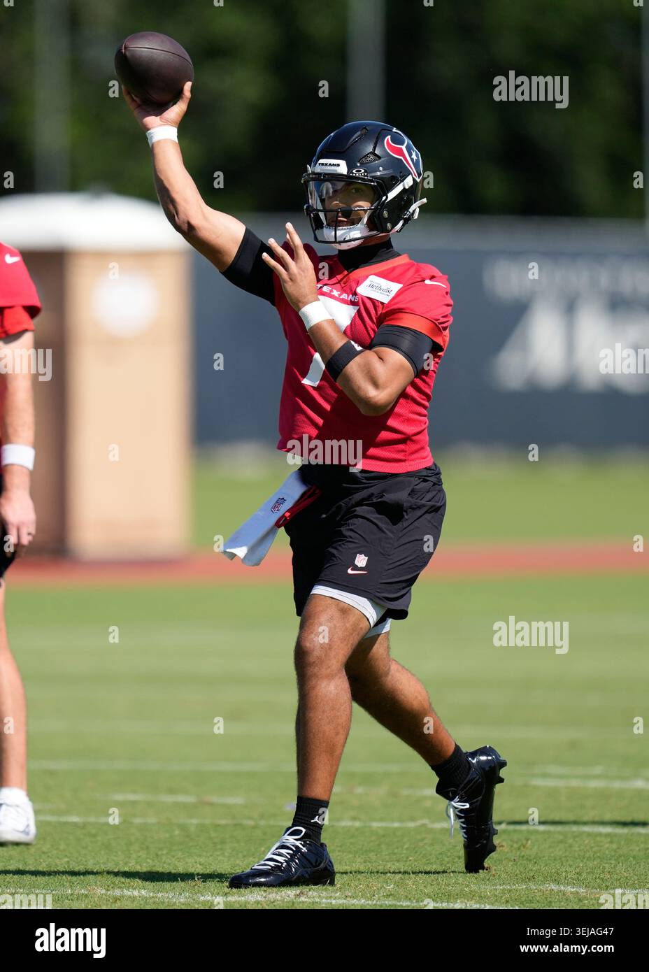 Houston Texans quarterback C.J. Stroud throws during the NFL football ...
