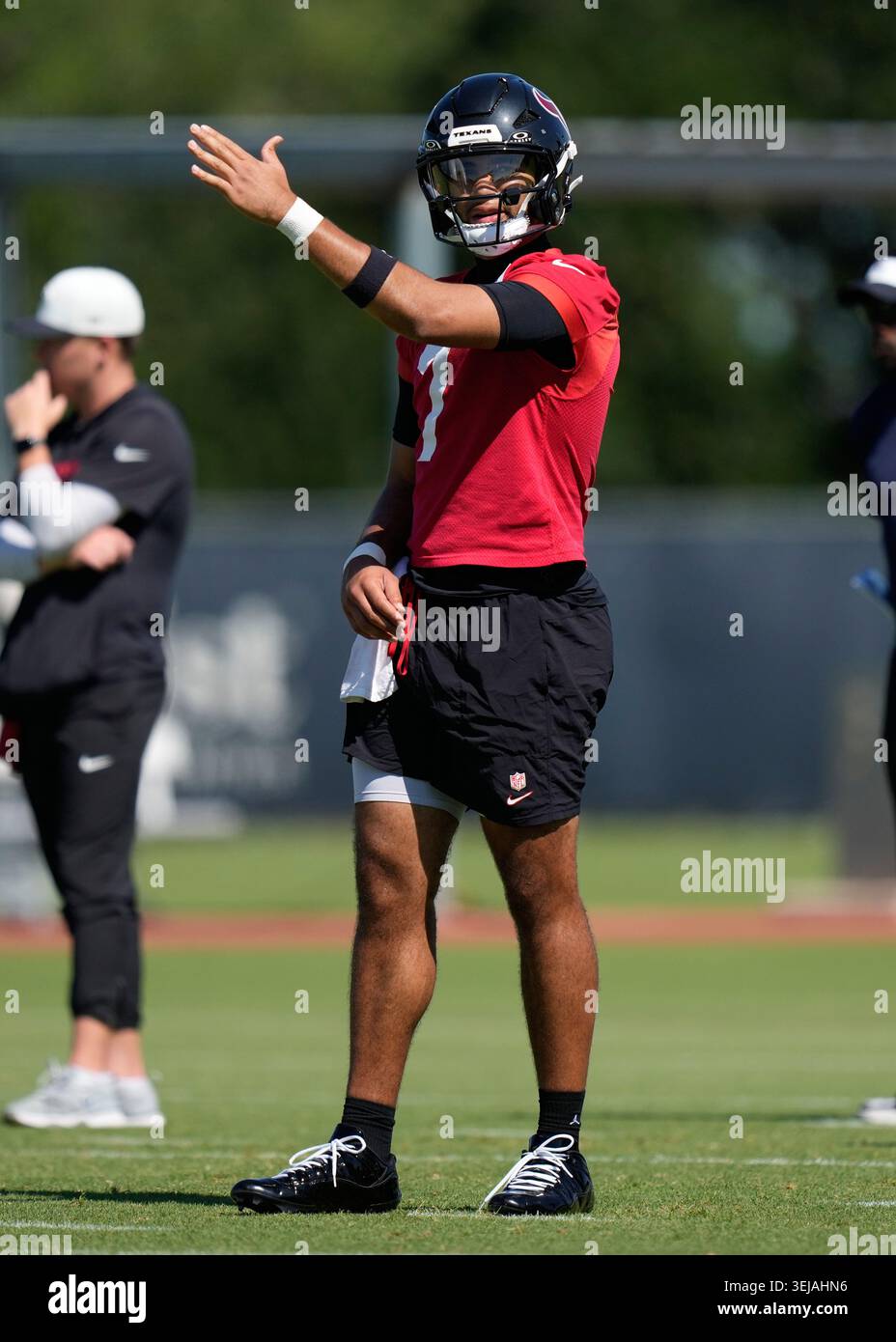 Houston Texans quarterback C.J. Stroud participates in the NFL football ...