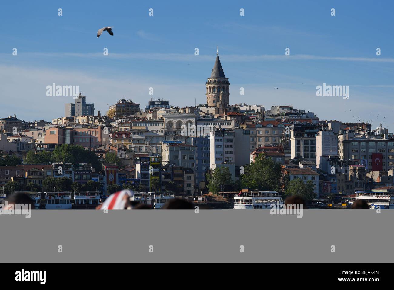 May 25, 2026, Istanbul, Turkey: People walk along the Bosphorus ...