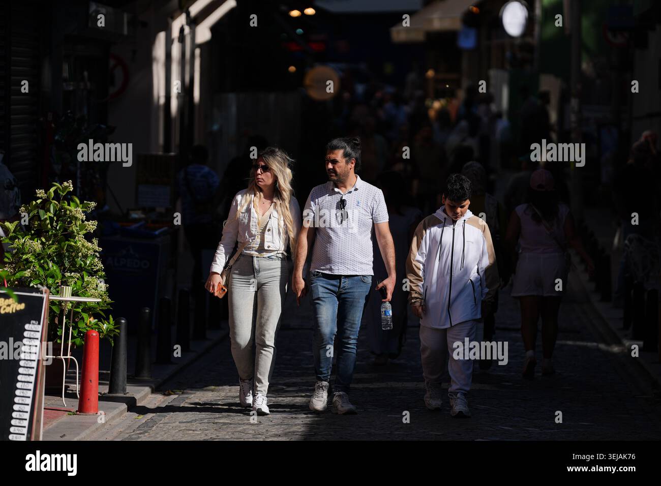 May 25, 2026, Istanbul, Turkey: People walk through the streets of the ...