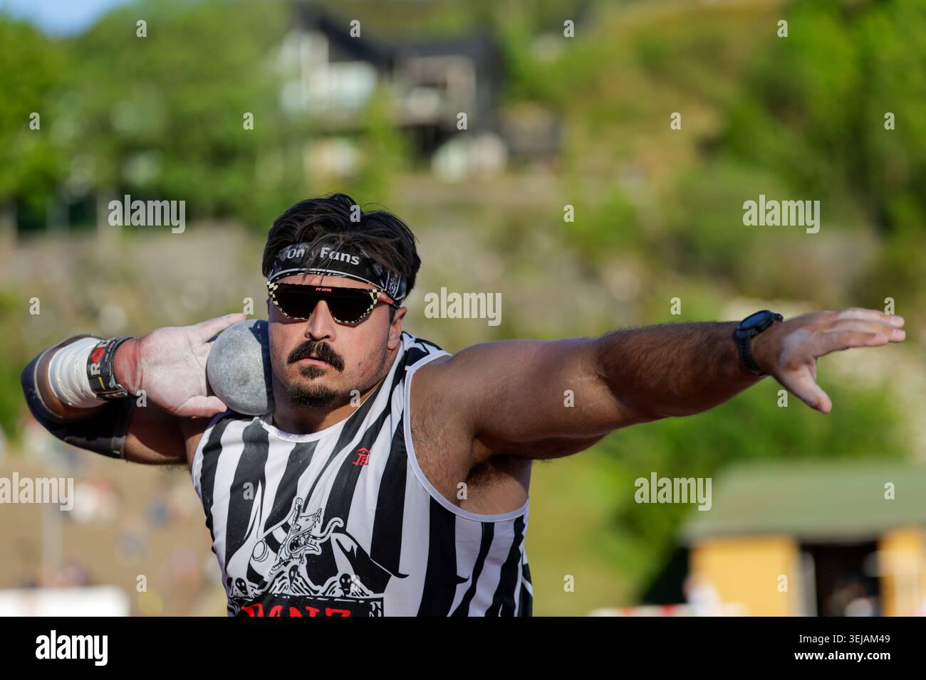 Bergen 20260528. Shot putter Nick Ponzio from Italy during the Trond ...