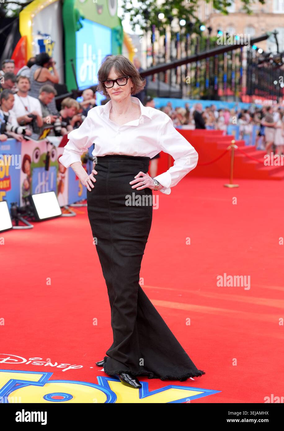 Joan Cusack at a launch event for Toy Story 5, at the Odeon Luxe in ...