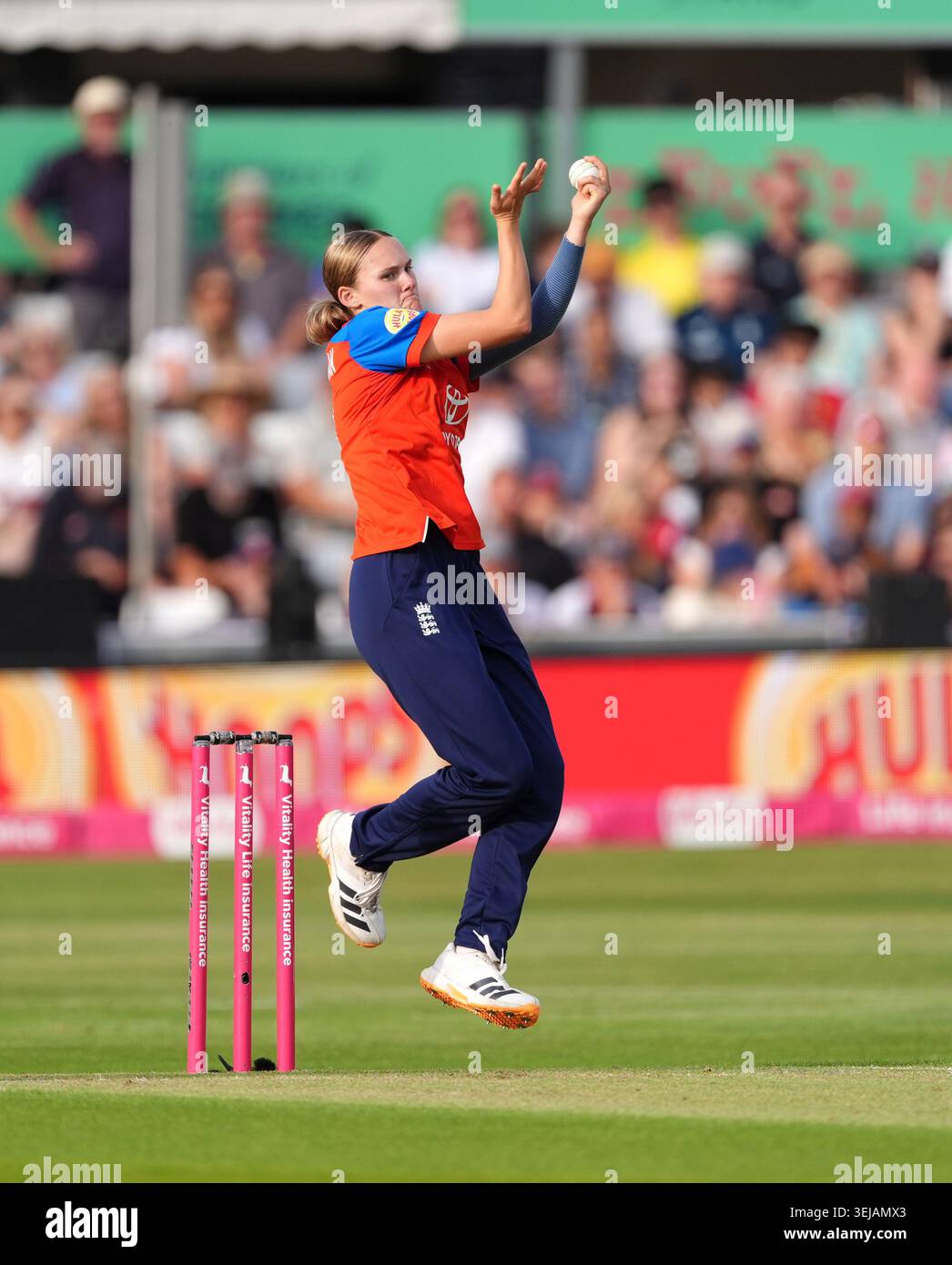 England's Tilly Corteen-Coleman during the first Vitality IT20 match at ...