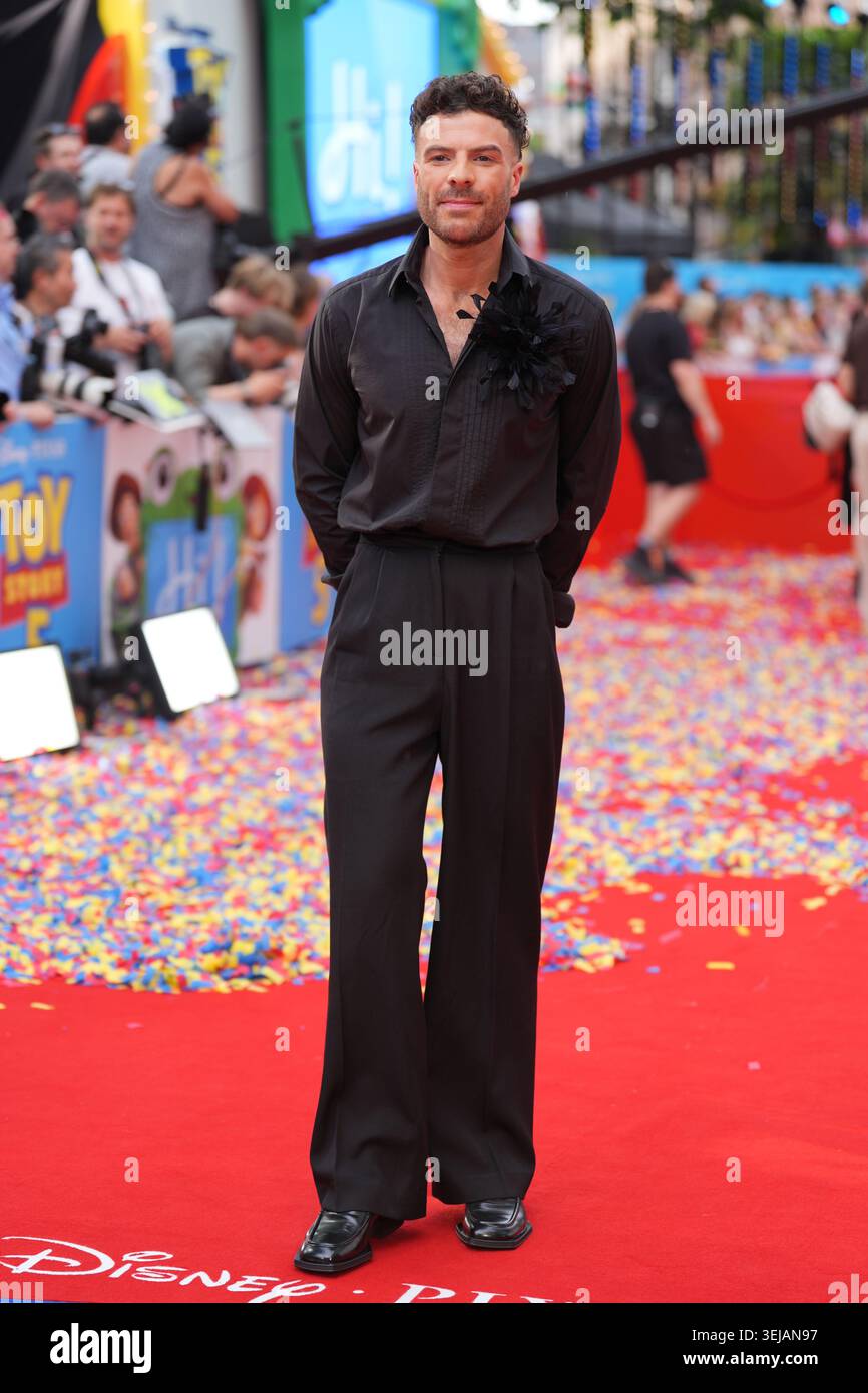 Jordan North at a launch event for Toy Story 5, at the Odeon Luxe in ...
