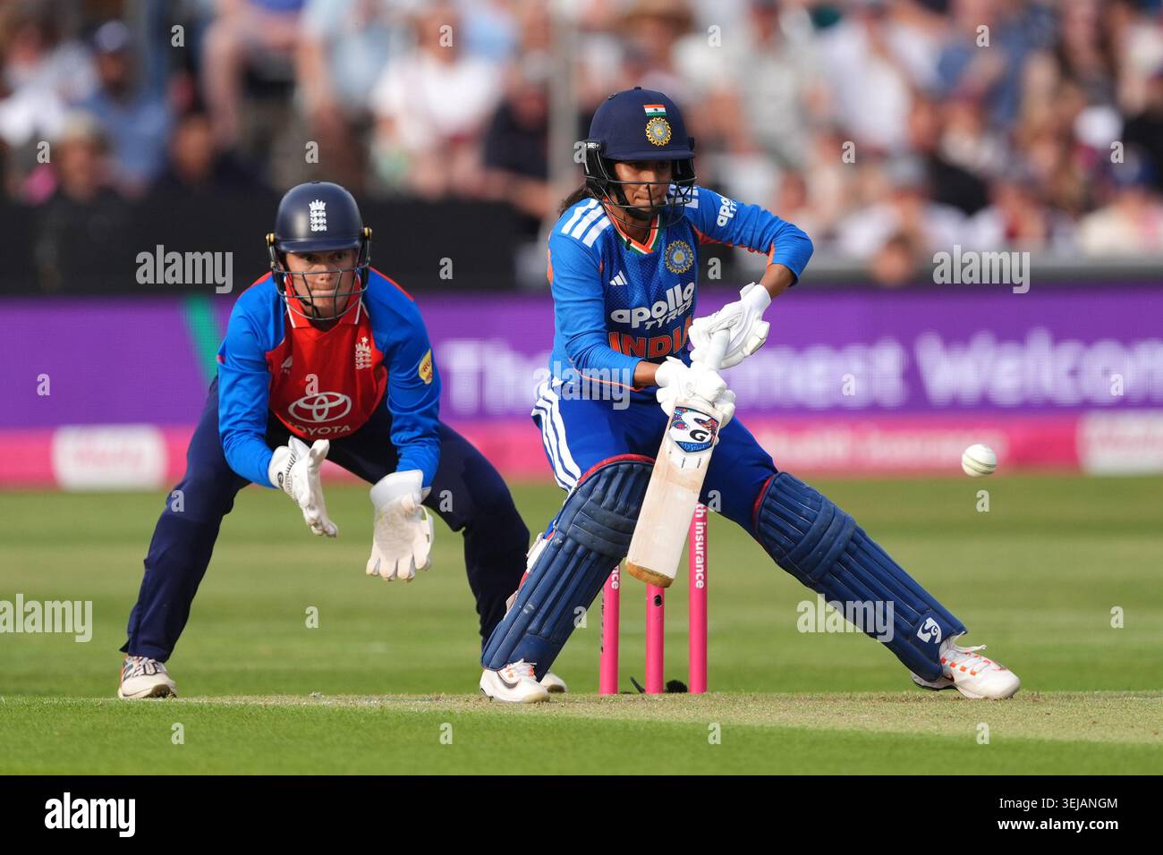 India's Jemimah Rodrigues batting during the first Vitality IT20 match ...