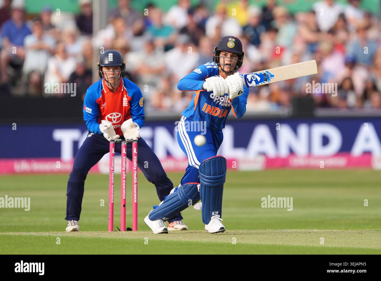 India's Yastika Bhatia batting during the first Vitality IT20 match at ...
