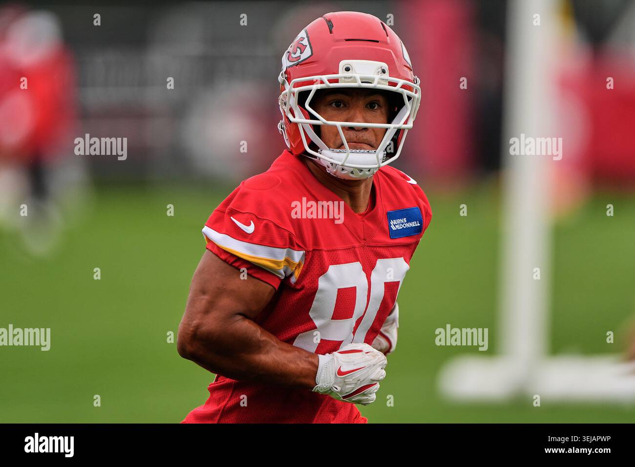 Kansas City Chiefs wide receiver Jacob De Jesus participates in a drill ...