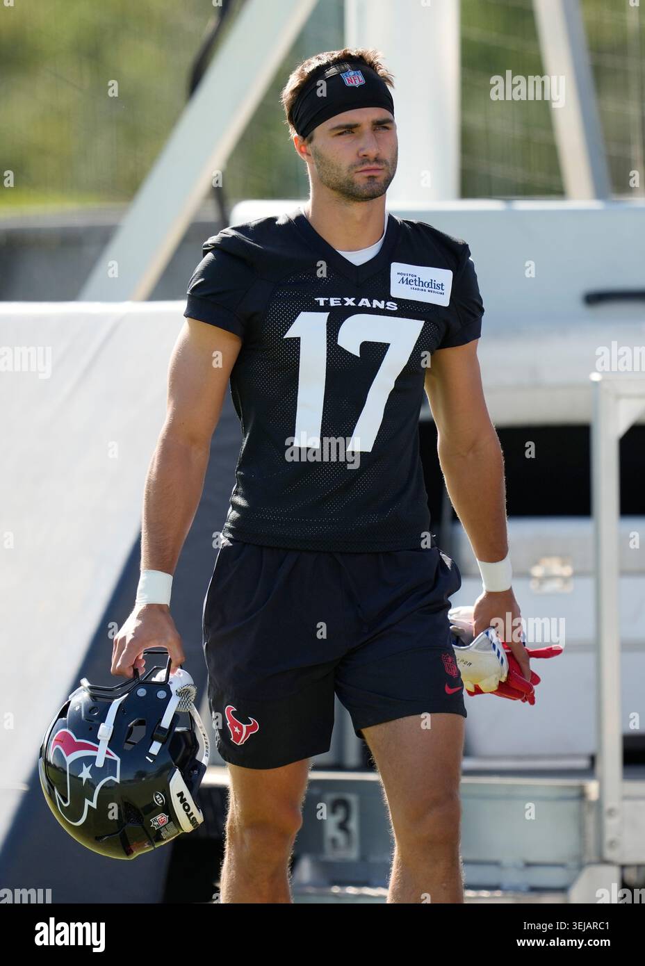 Houston Texans wide receiver Daniel Sobkowicz arrives for the NFL ...
