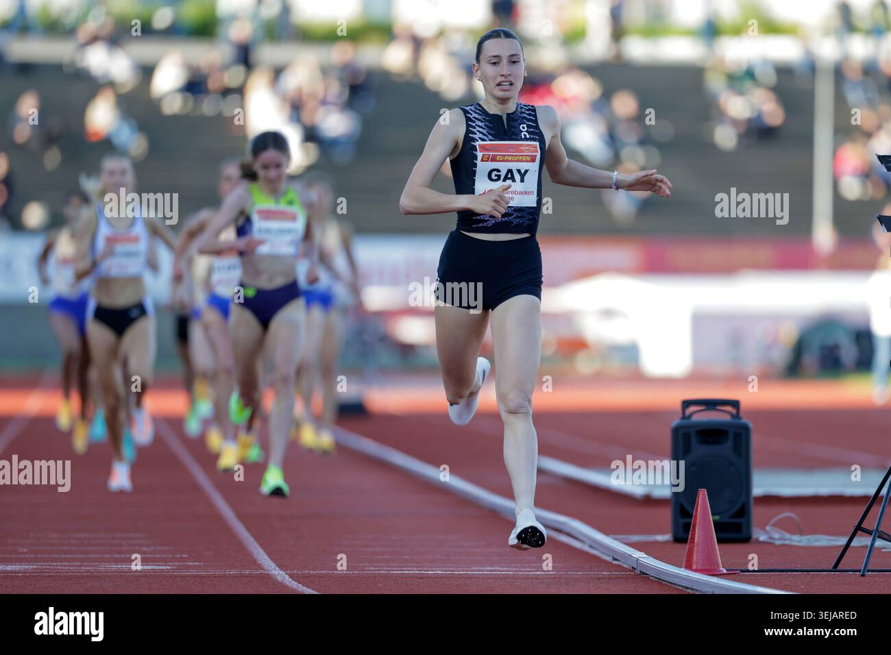 Bergen 20260528. Adele Gay from France wins the 1500 meters during the ...