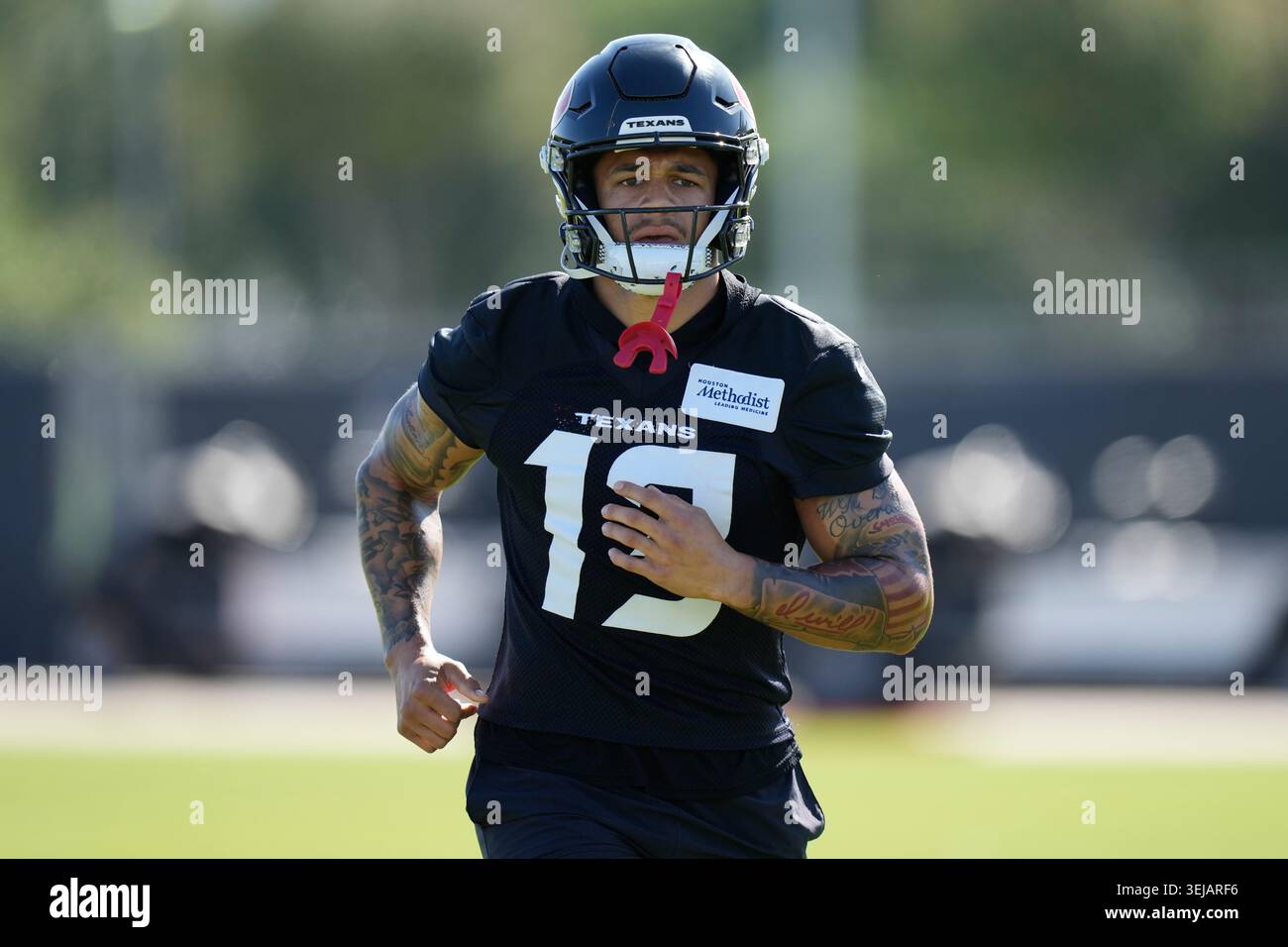 Houston Texans wide receiver Jaylin Noel arrives for the NFL football ...
