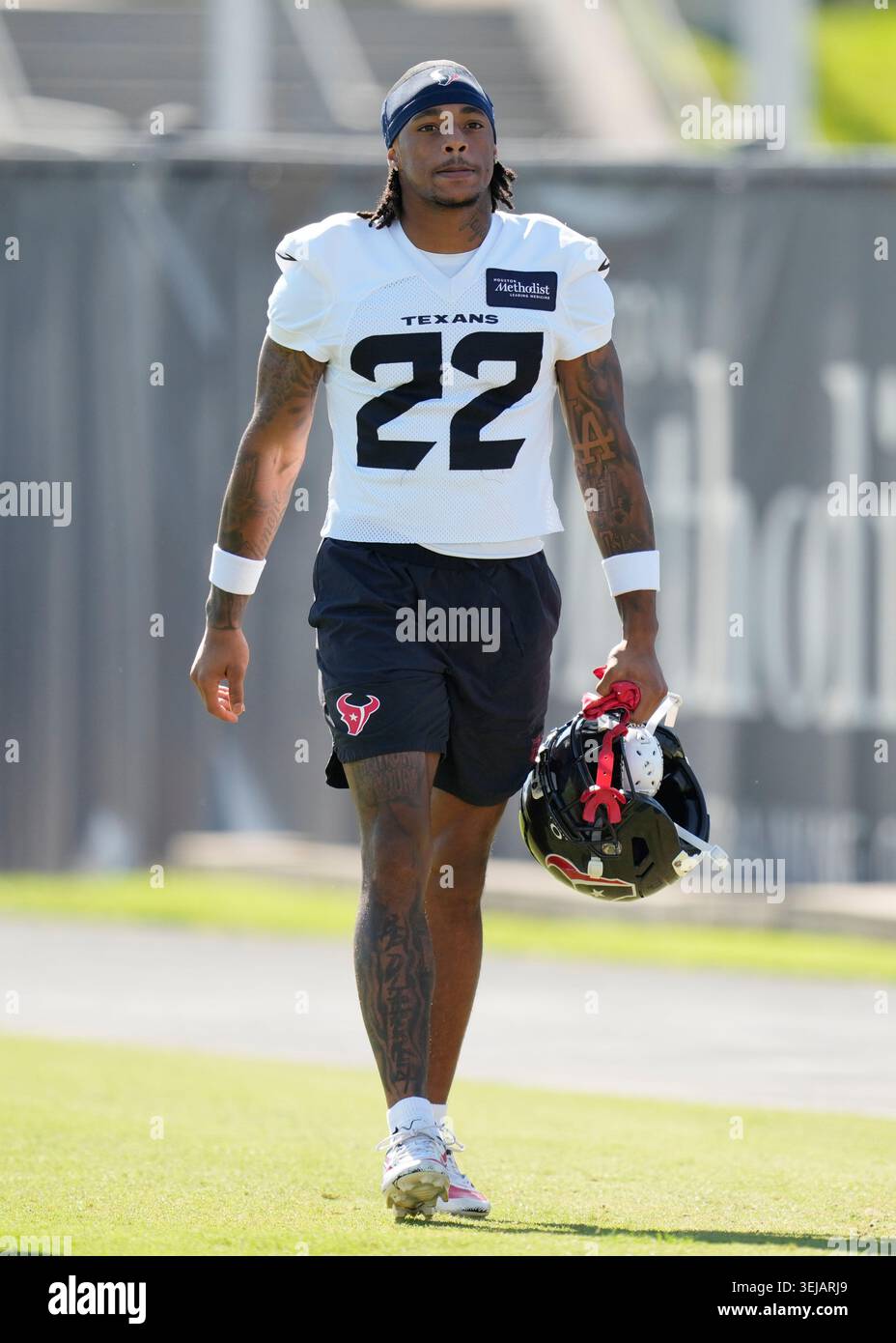 Houston Texans cornerback Jaylin Smith arrives for the NFL football ...