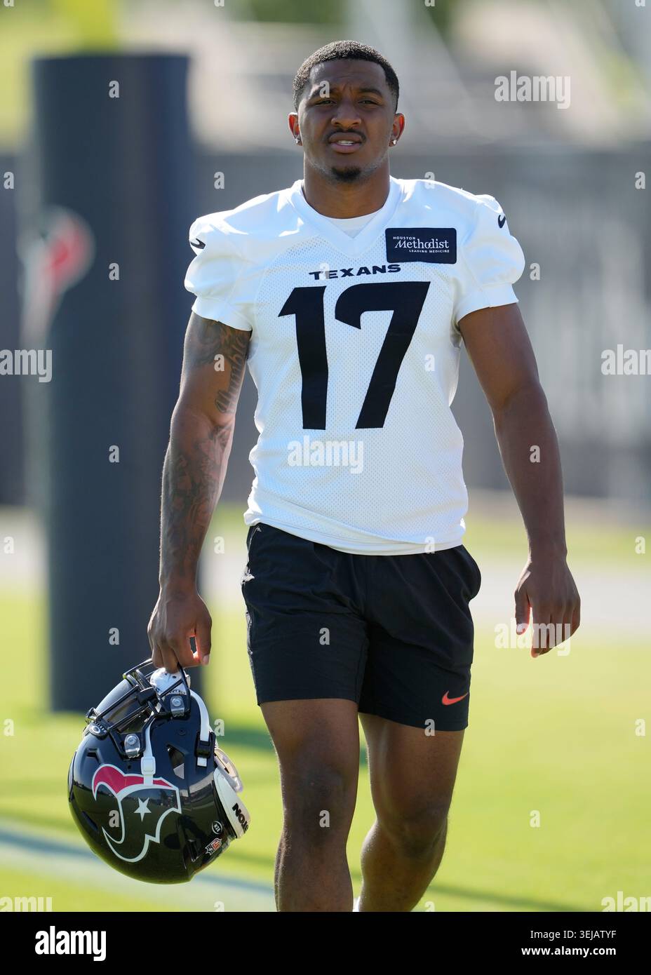 Houston Texans cornerback Brandon Codrington arrives for the NFL ...