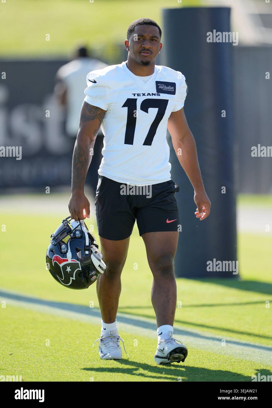 Houston Texans cornerback Brandon Codrington arrives for the NFL ...