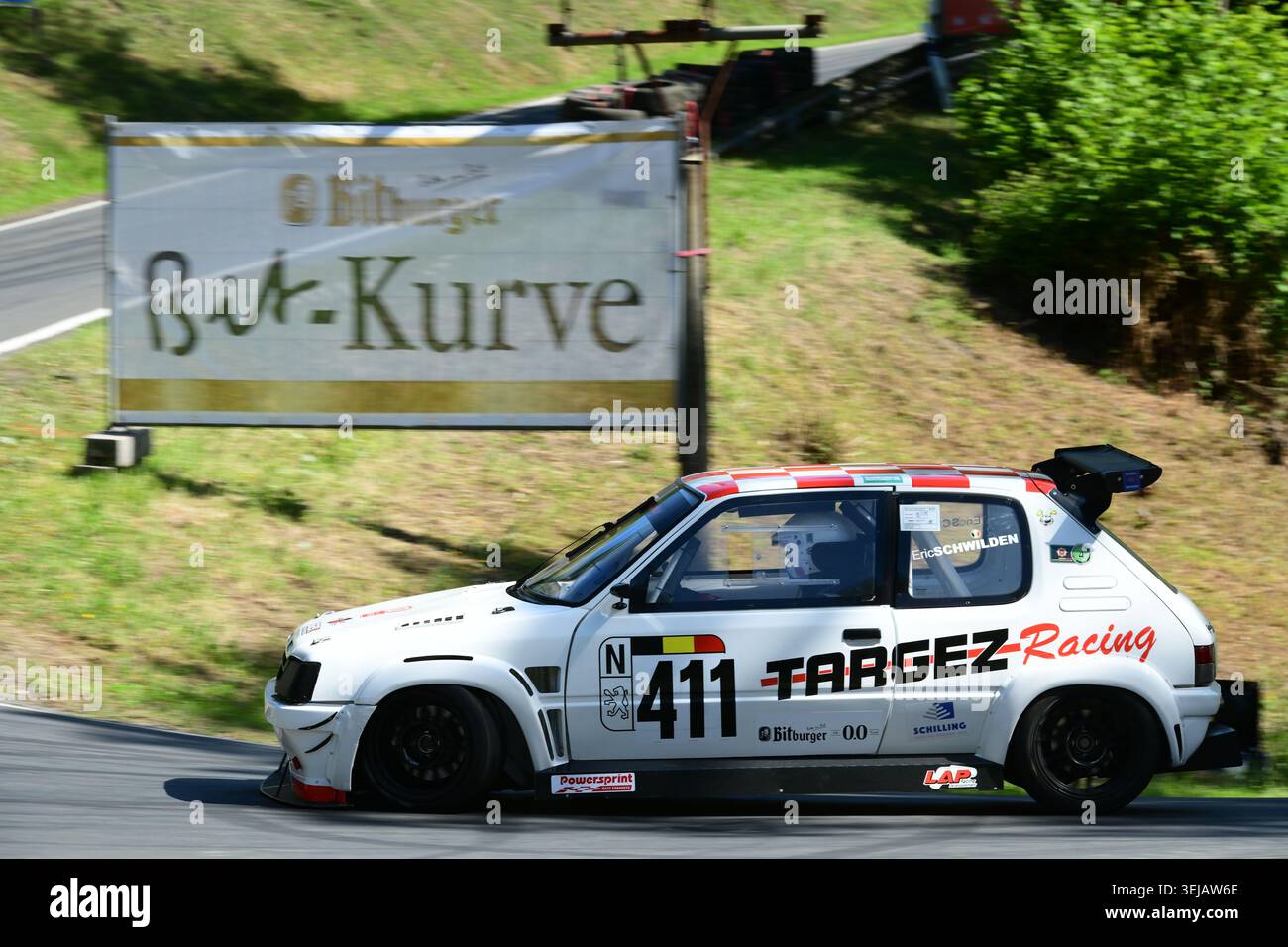 #411 Eric Schwilden (BEL), Peugeot 205 Targez, Team: Bomeree Motor Club ...