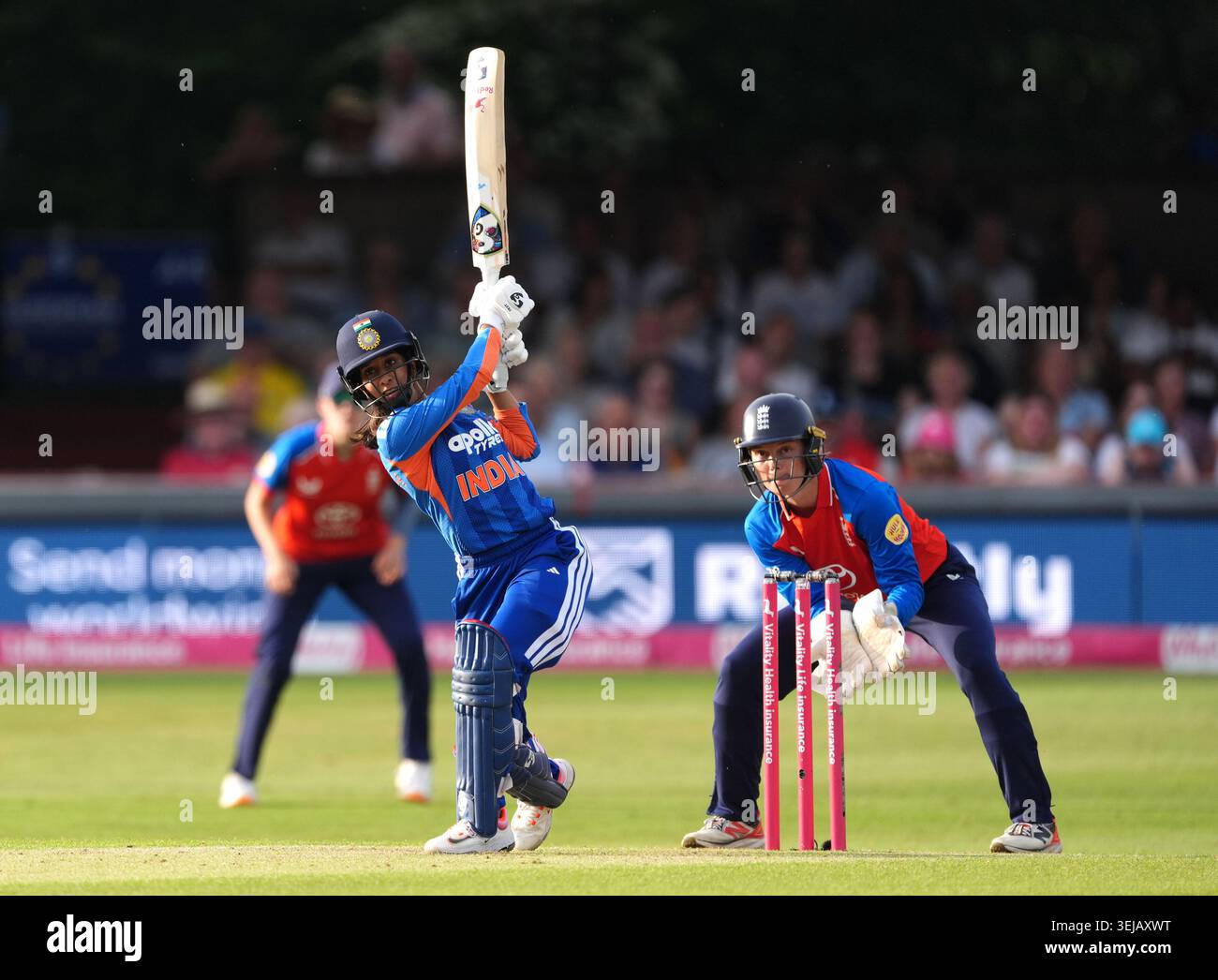 India's Jemimah Rodrigues batting during the first Vitality IT20 match ...
