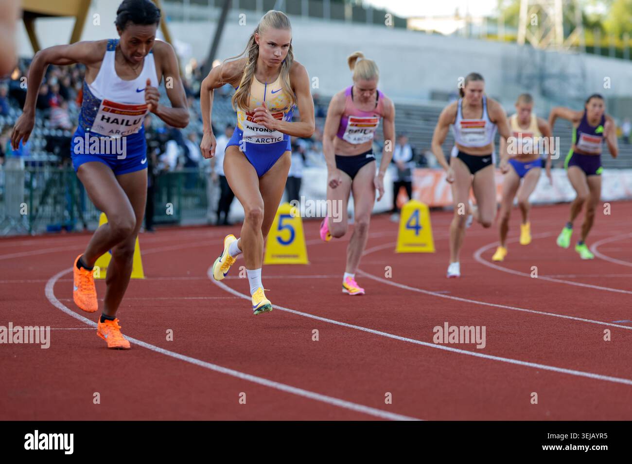 Bergen 20260528. Pernille Antonsen in the 800 m during the Trond Mohn ...