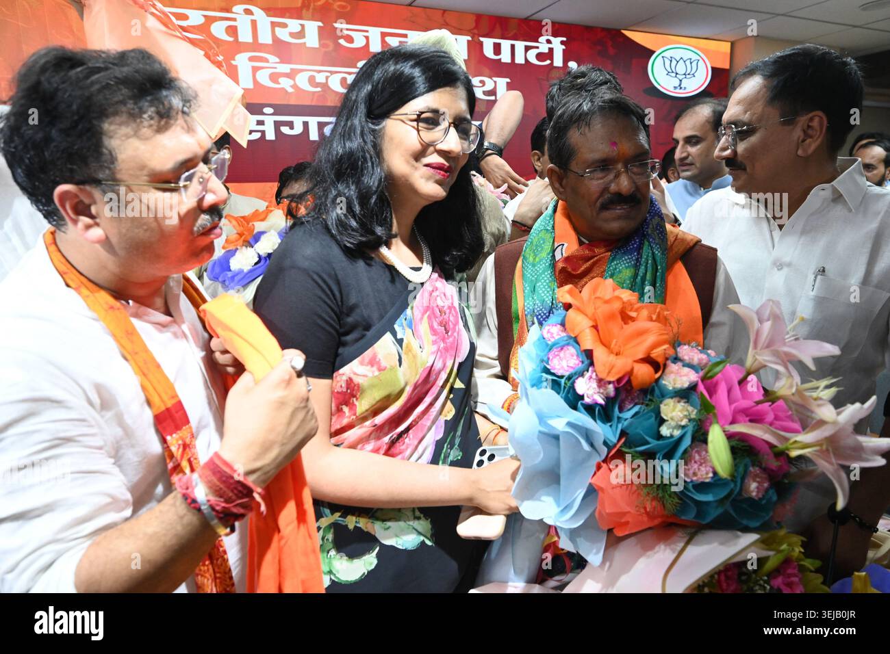 NEW DELHI, INDIA - MAY 28: Delhi BJP President Virendra Sachdeva, MP ...