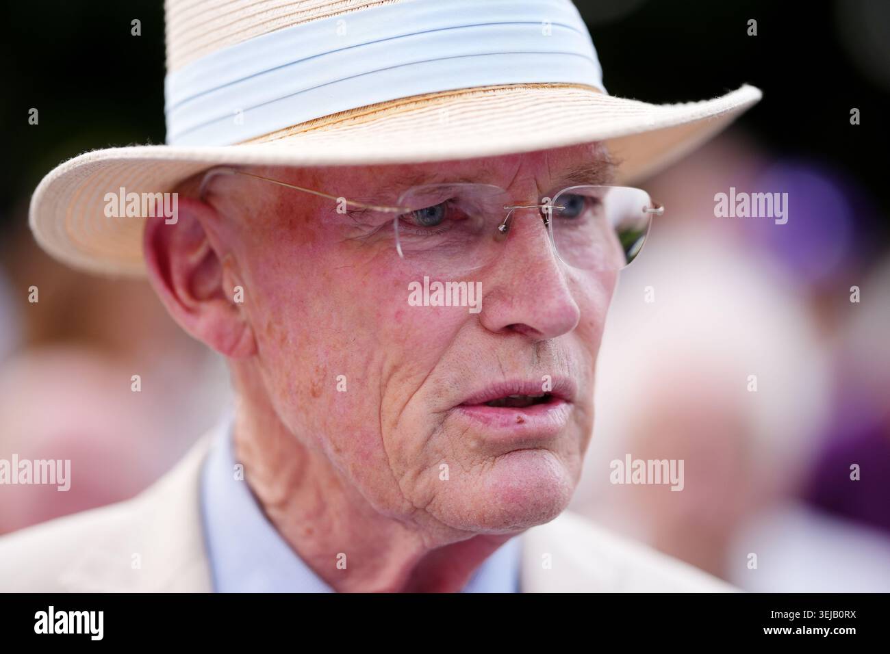 Trainer John Gosden at Sandown Park Racecourse. Picture date: Thursday ...