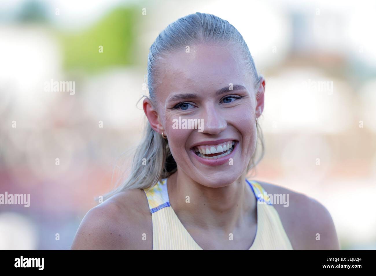 Bergen 20260528. Pernille Antonsen wins 800 m during the Trond Mohn ...