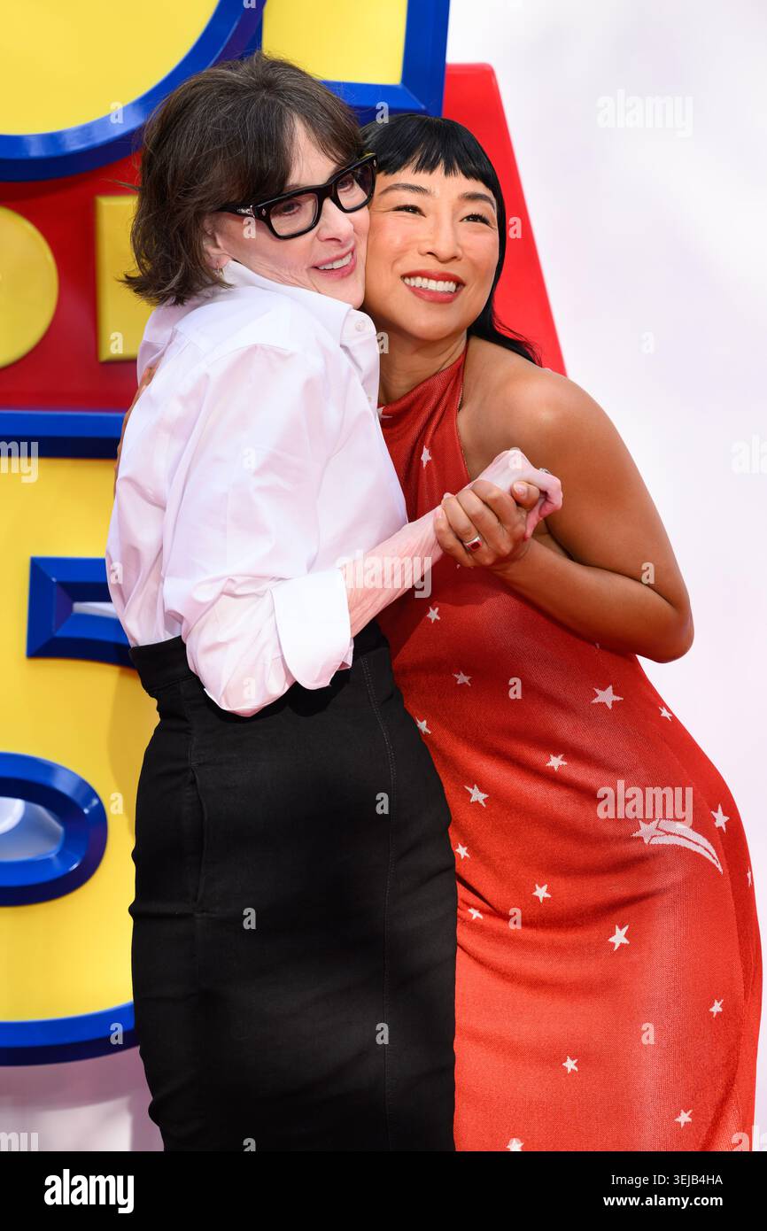 London, UK. May 28th, 2026. Joan Cusak and Greta Lee attending the Toy ...