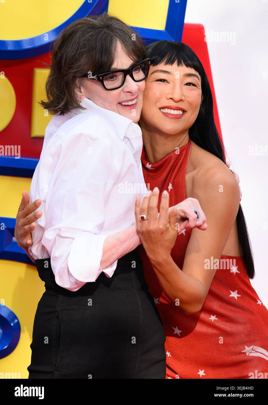 London, UK. May 28th, 2026. Joan Cusak and Greta Lee attending the Toy ...