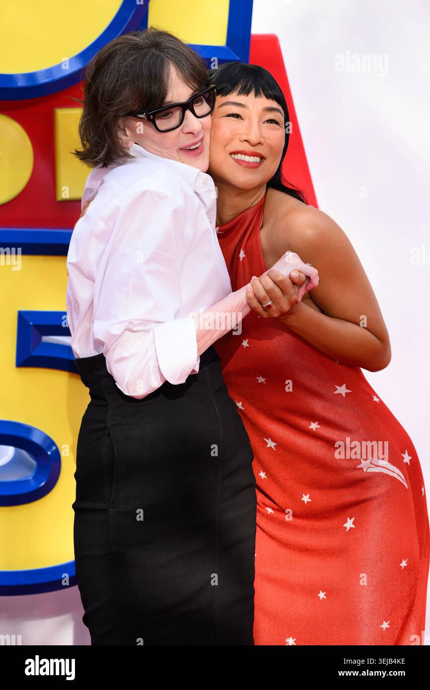 London, UK. May 28th, 2026. Joan Cusak and Greta Lee attending the Toy ...