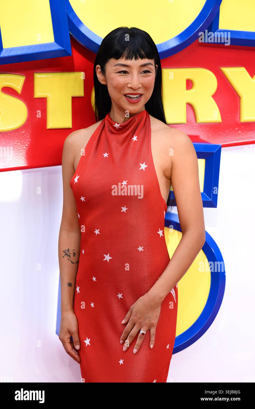 London, UK. May 28th, 2026. Greta Lee attending the Toy Story 5 UK ...