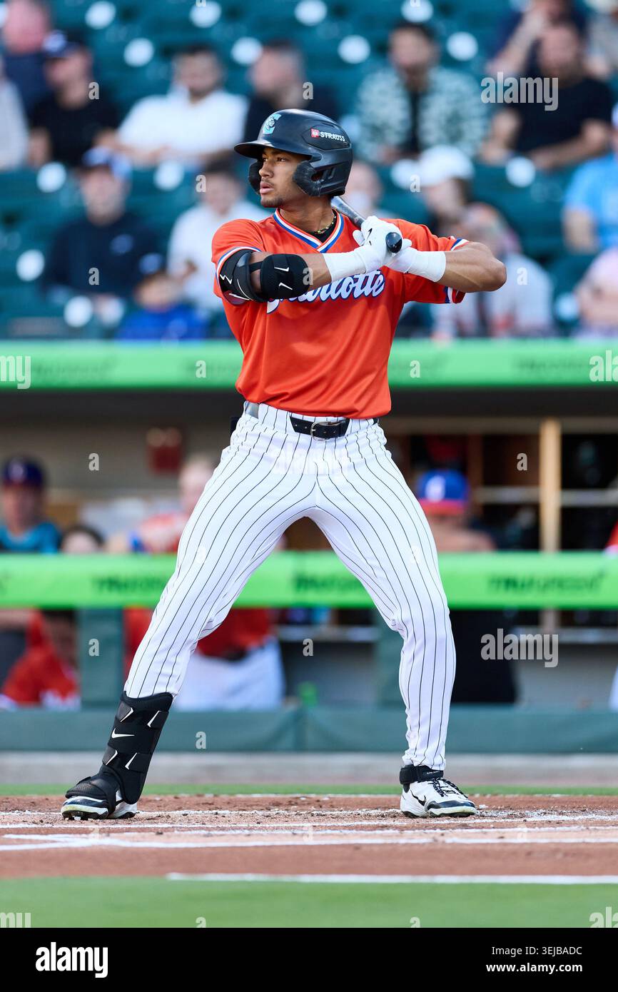 Braden Montgomery (14) of the Charlotte O's bats against the Norfolk ...