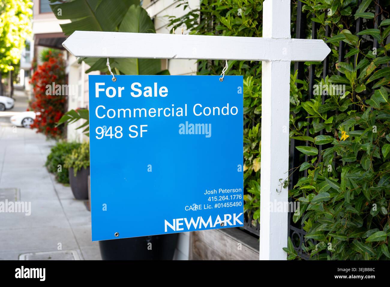 Newmark condo for sale sign, a real estate sign, San Francisco ...