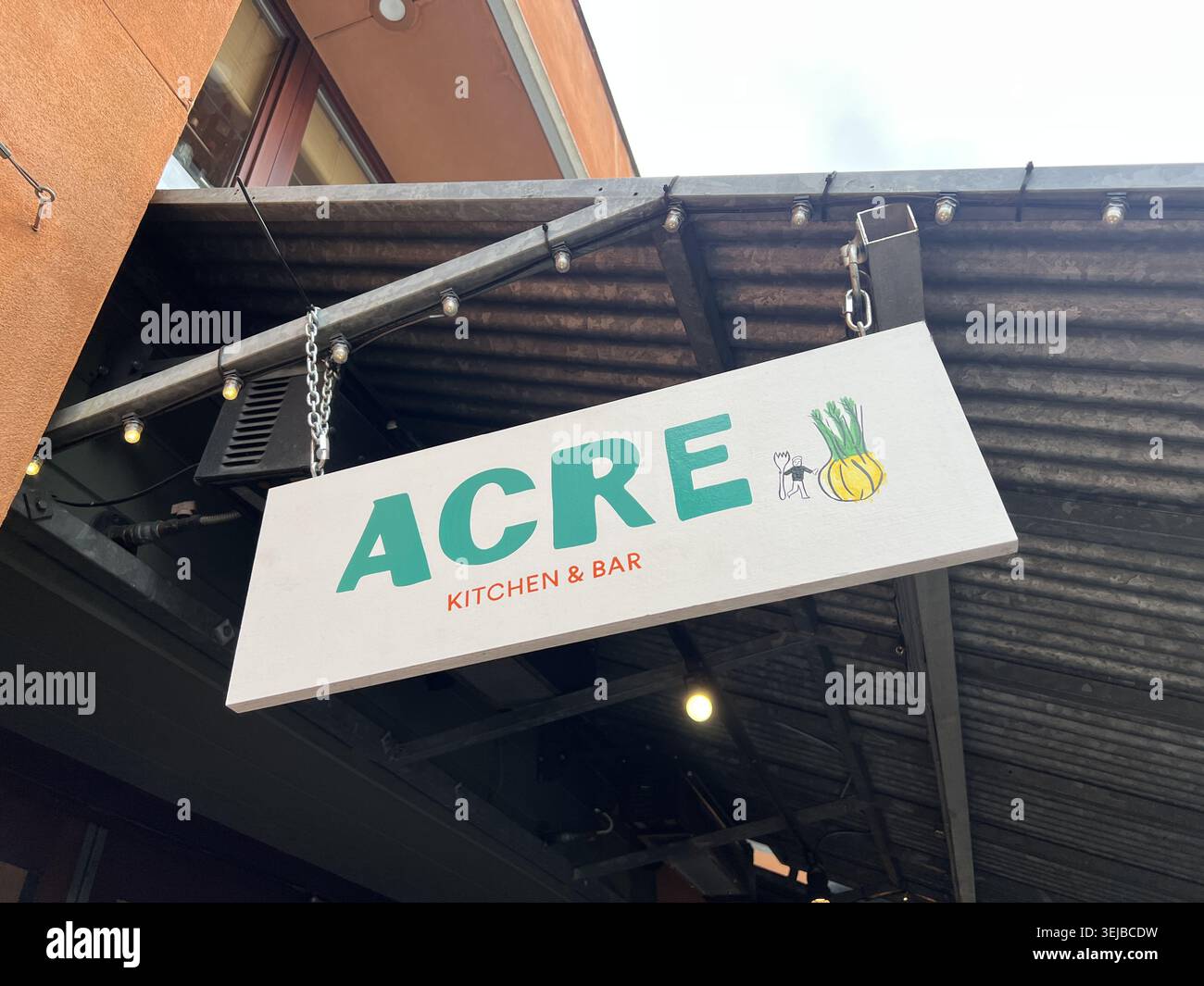 Sign for Acre Kitchen and Bar, Rockridge, Oakland, California, April ...