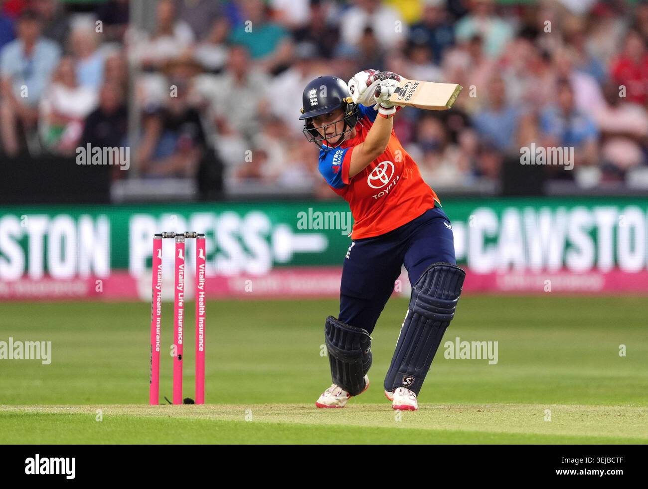 England's Alice Capsey batting during the first Vitality IT20 match at ...