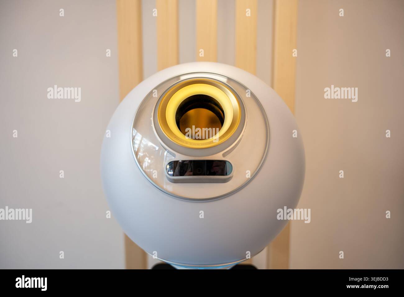 Retina-scanning Orb from World (formerly Worldcoin) inside a business ...