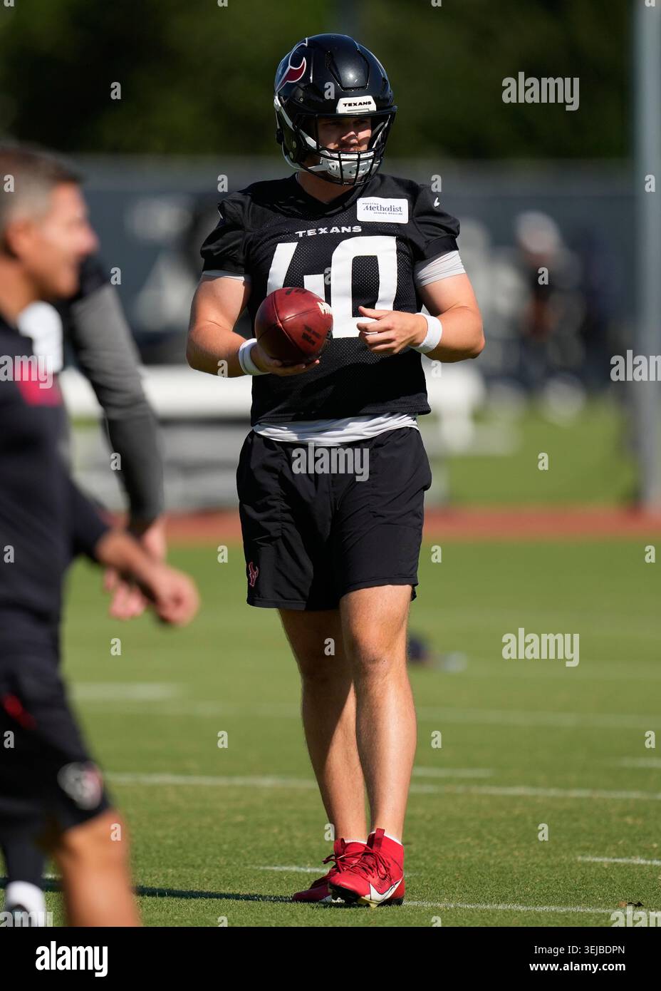 Houston Texans long snapper Austin Brinkman participates in the NFL ...