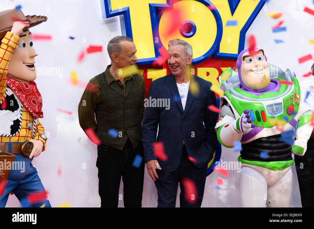 London, UK. May 28th, 2026. Tom Hanks and Tim Allen attending the Toy ...