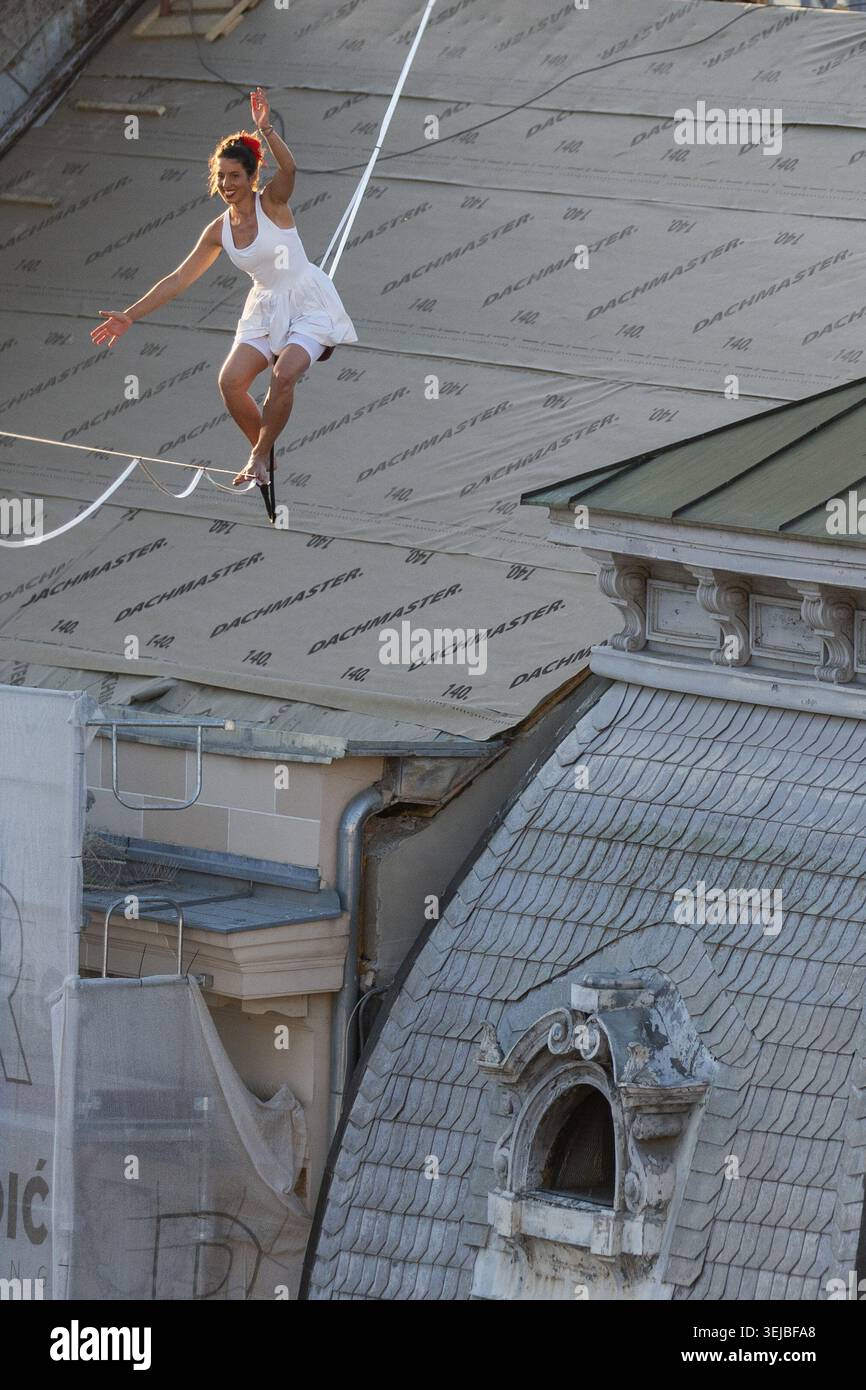 As part of the Cest is the best street festival, girl Antonia Gasparov ...