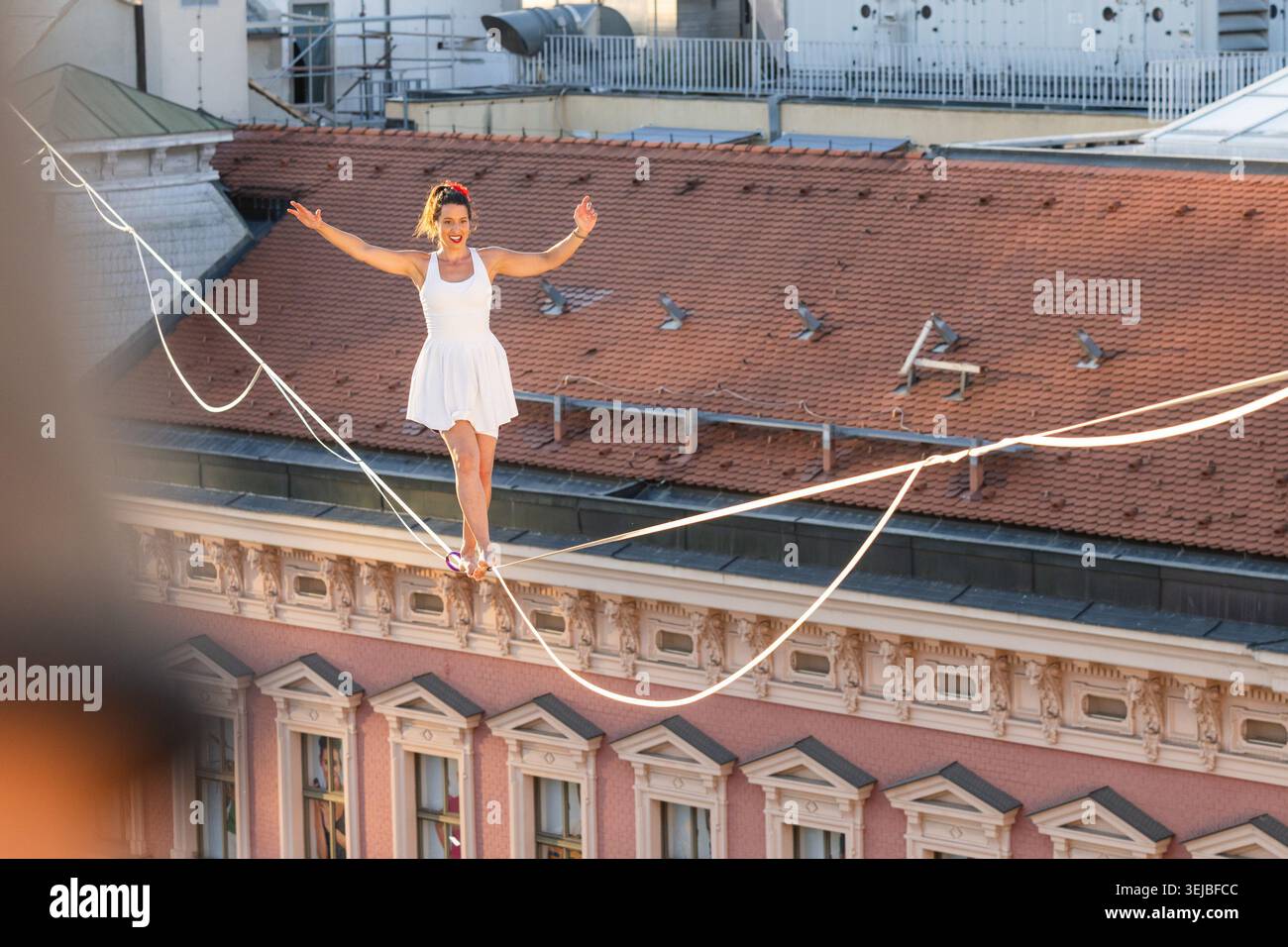 As part of the Cest is the best street festival, girl Antonia Gasparov ...