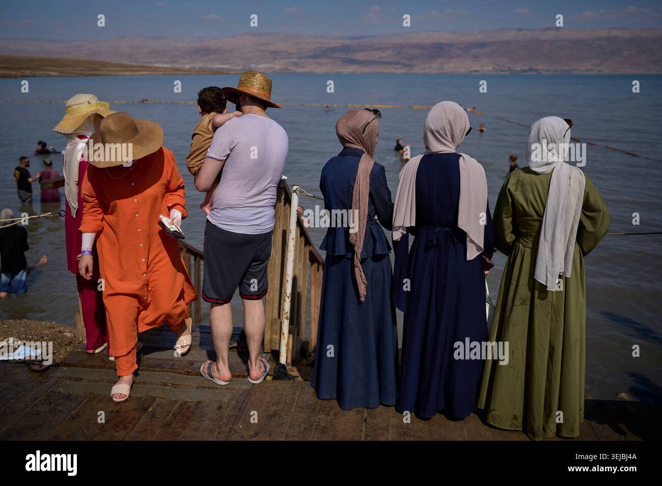 Palestinians enjoy a day at the Dead Sea during Eid al-Adha ...