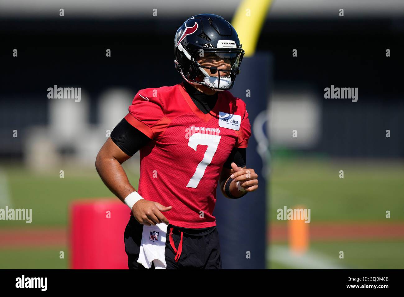 Houston Texans quarterback C.J. Stroud participates in the NFL football ...