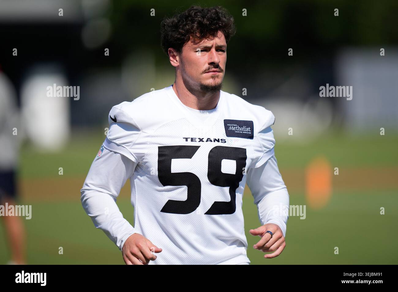 Houston Texans linebacker Aiden Fisher participates in the NFL football ...
