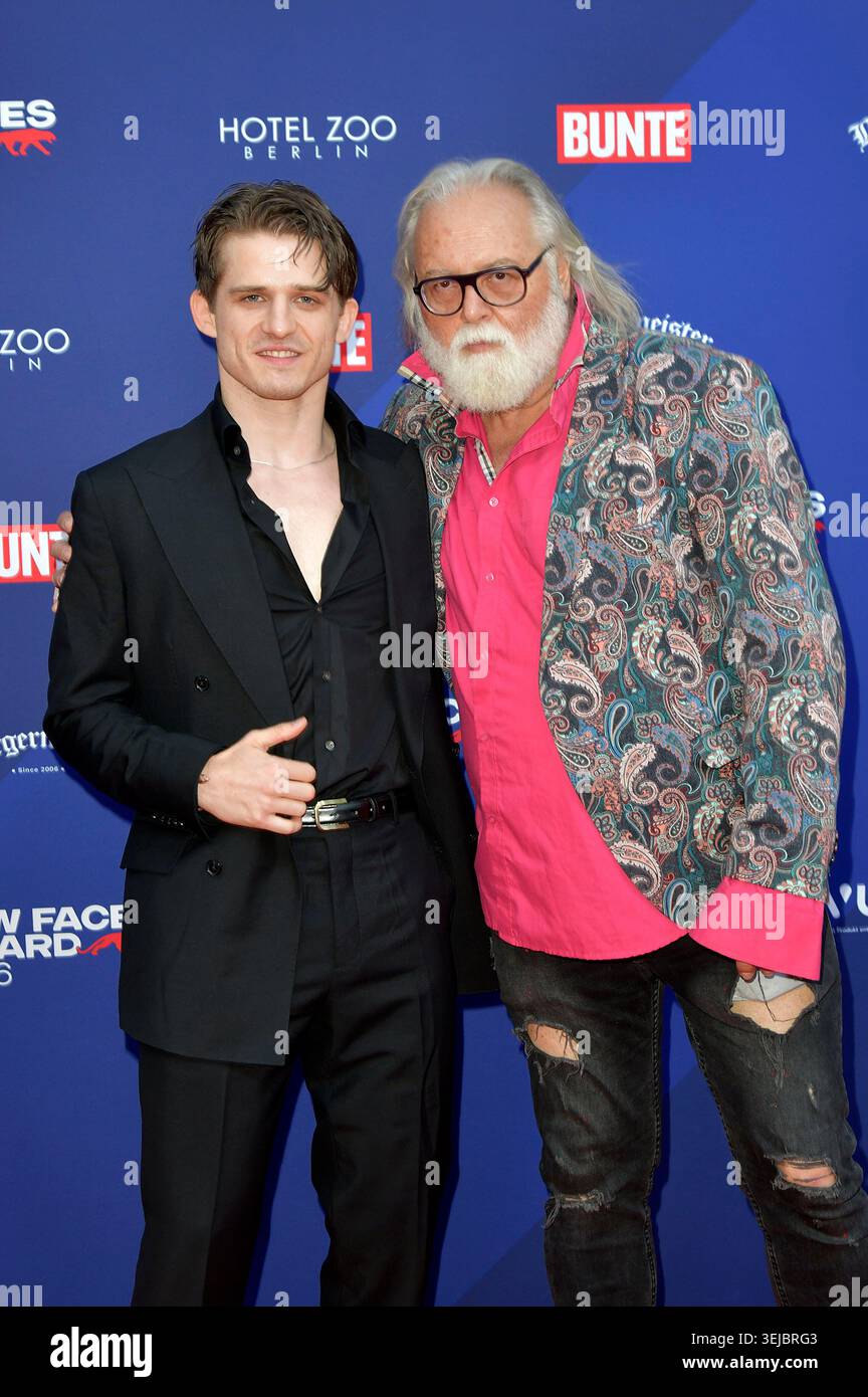 Giulio Brizzi and guest at the award ceremony of the Colorful New Faces ...