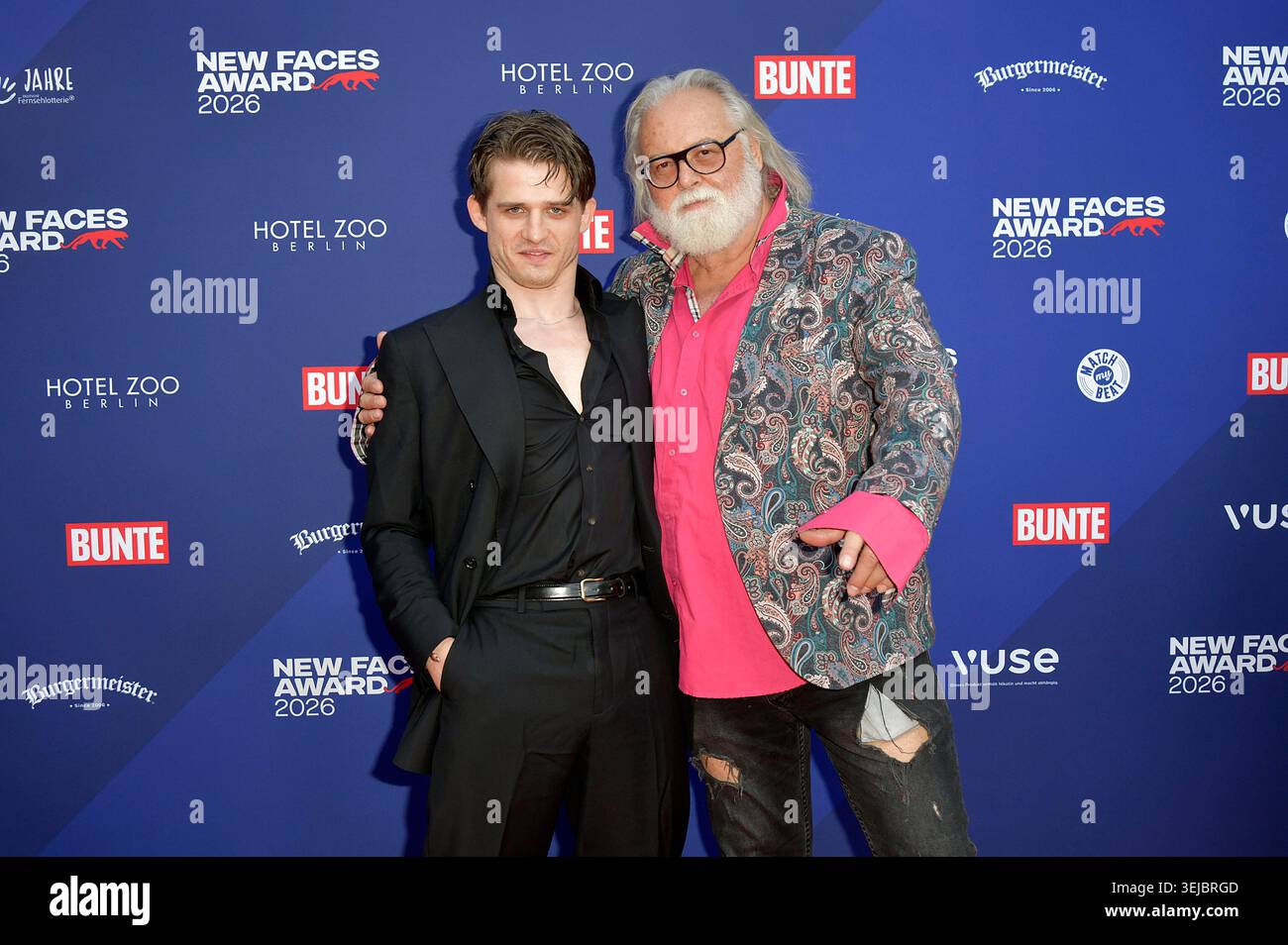 Giulio Brizzi and guest at the presentation of the Colorful New Faces ...