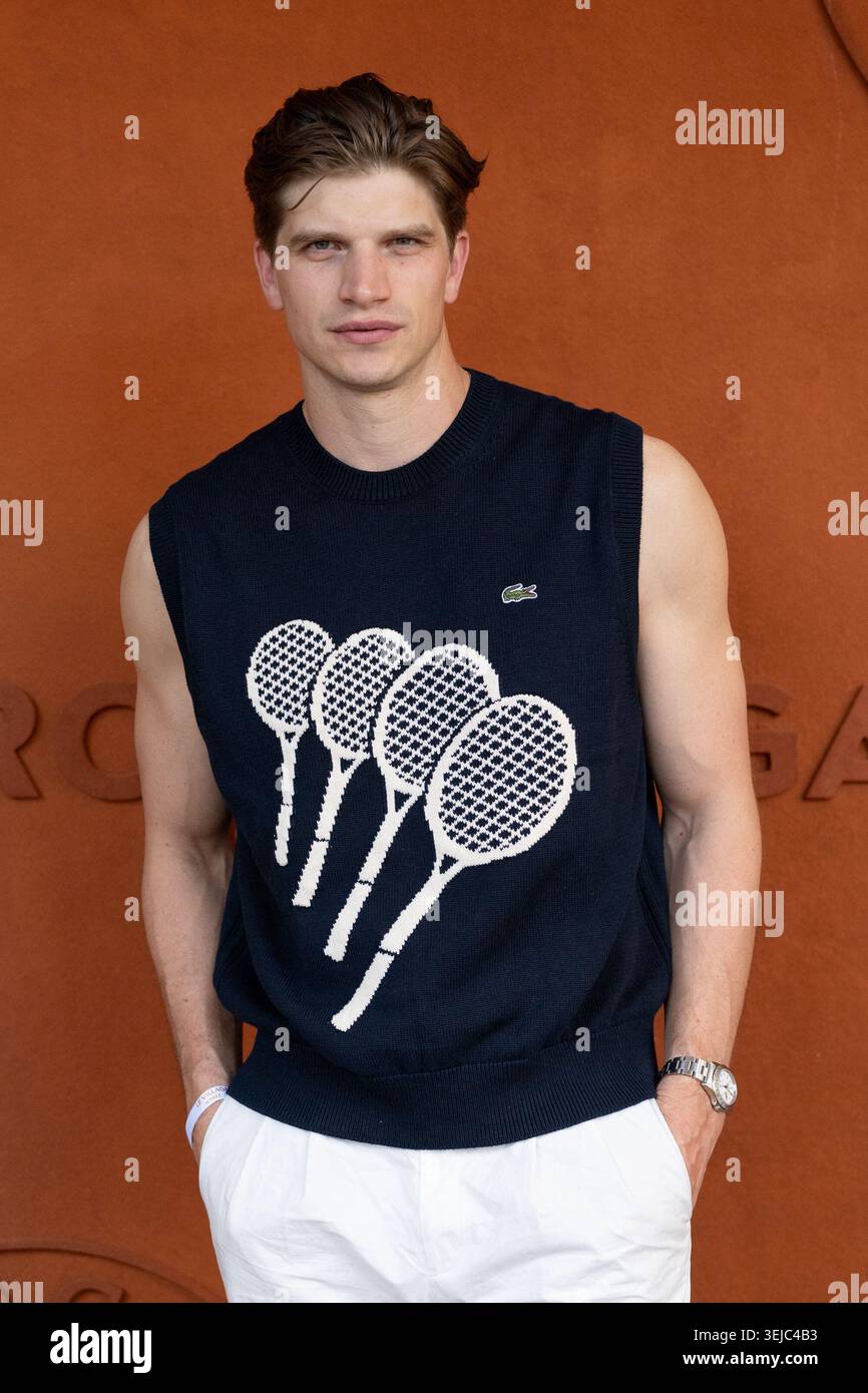 Toby Huntington-Whiteley attends the 2026 French Open at Roland Garros ...