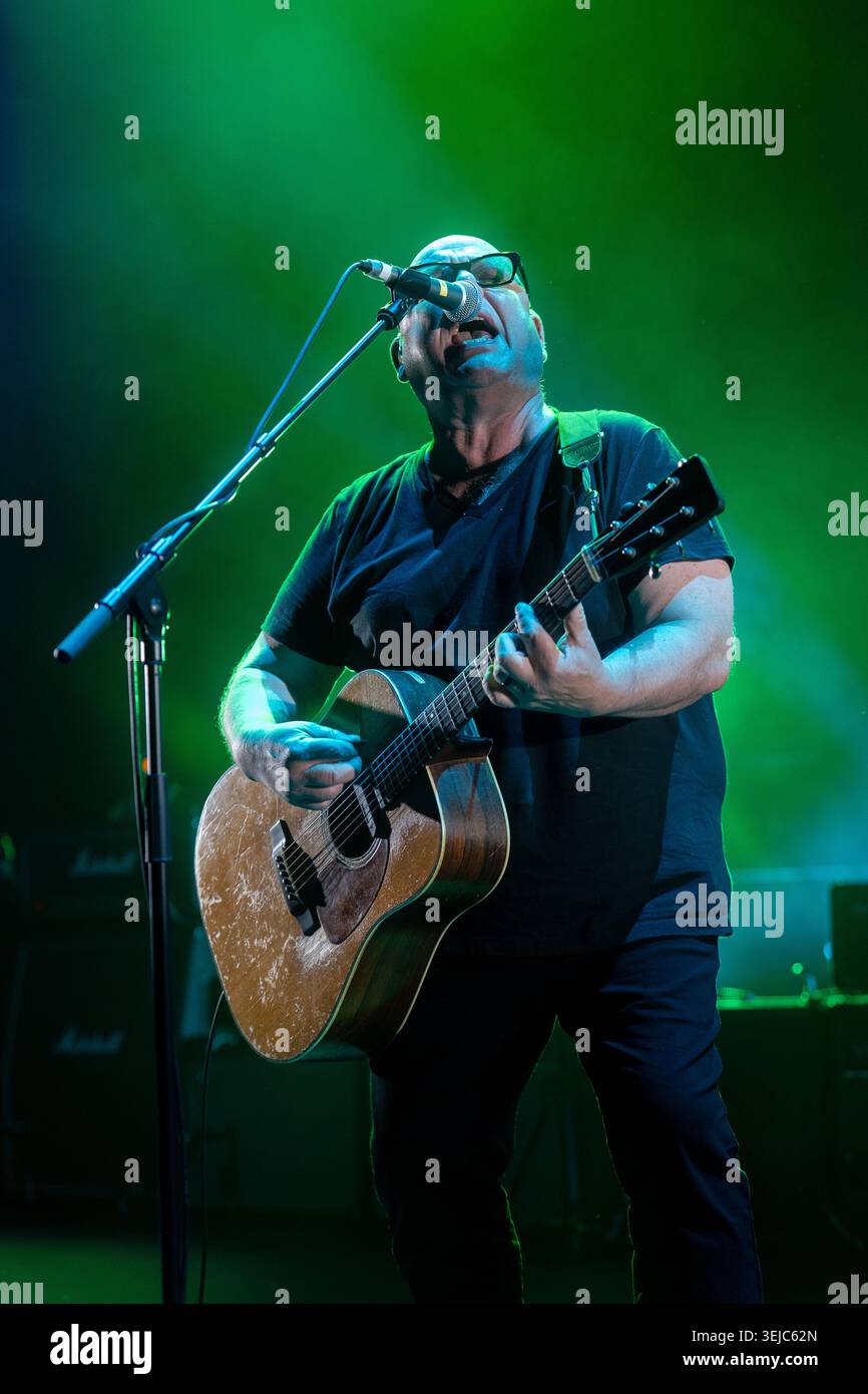 London, UK, 28 May, 2026. Pixies in concert. Pictured left to right ...